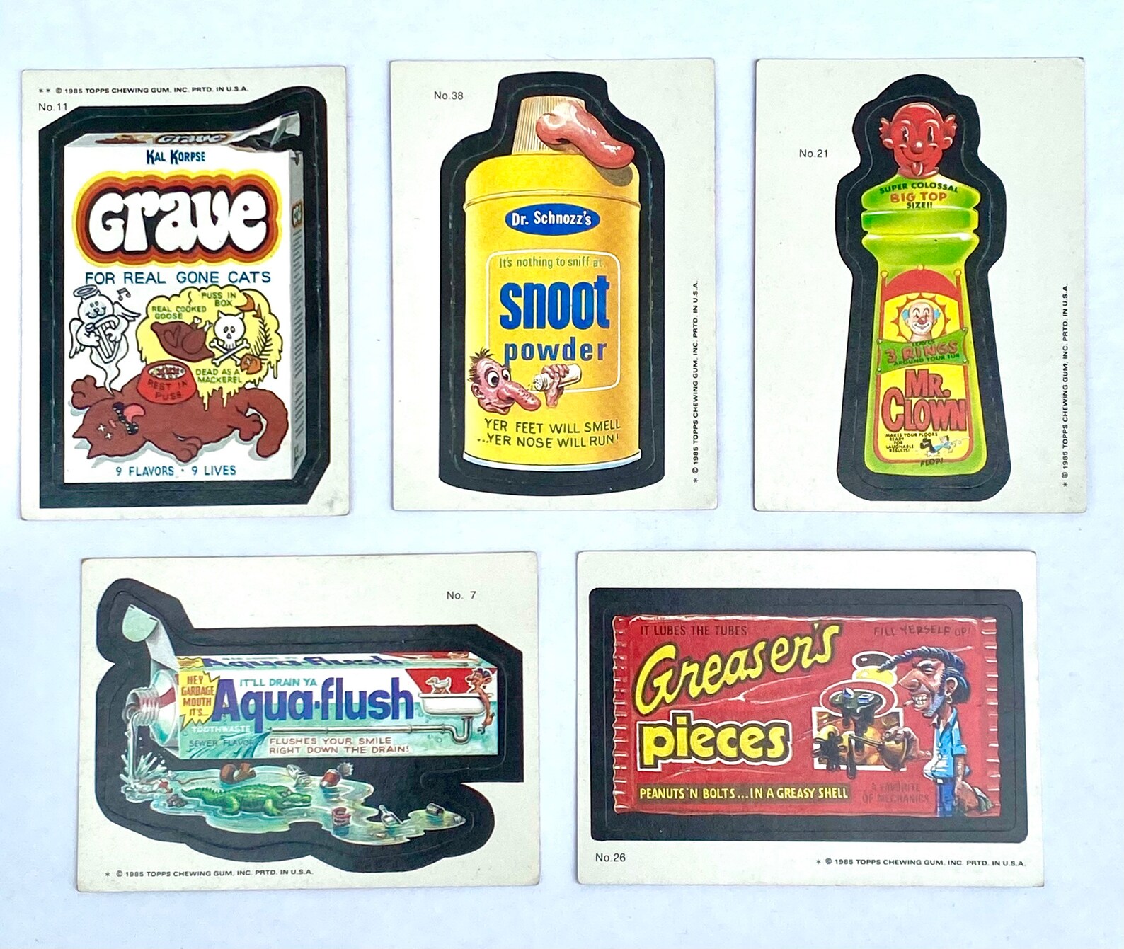 Vintage Collectible Wacky Topps Chewing Gum Stickers Retro | Etsy