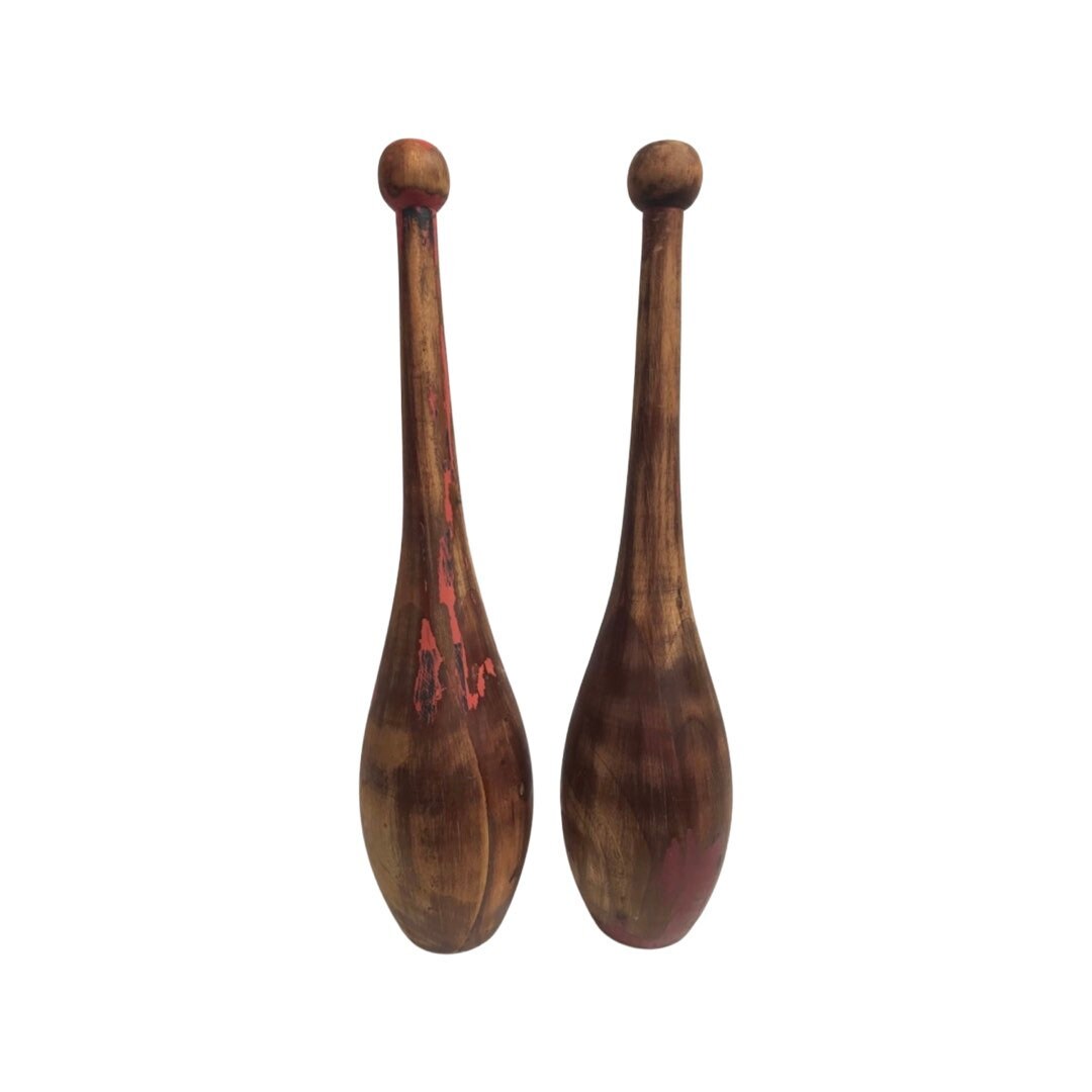 Vintage Exercise Juggling Pins - Etsy