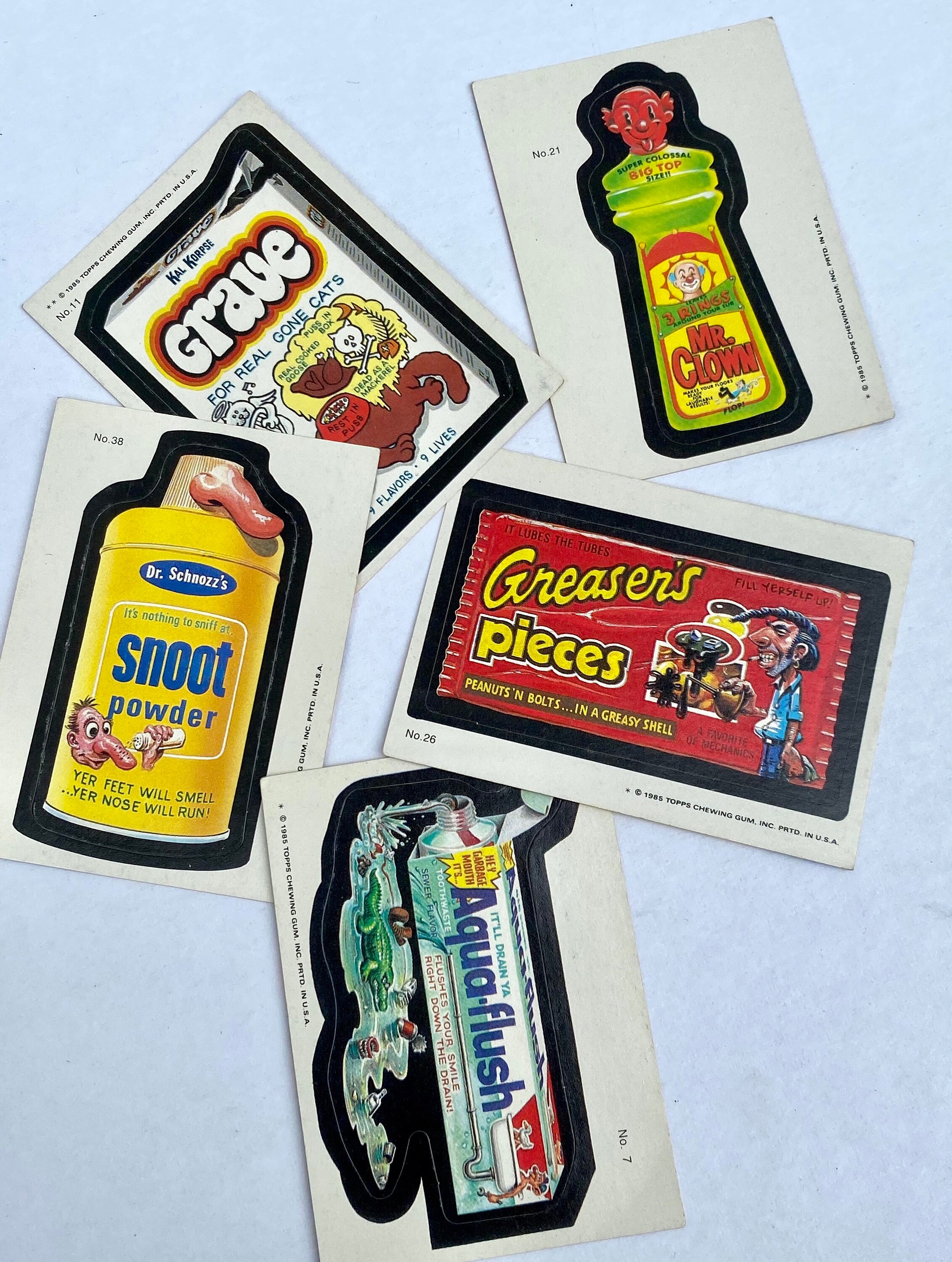 Vintage Collectible Wacky Topps Chewing Gum Stickers Retro | Etsy