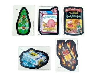 Vintage Topps Chewing Gum Stickers - Etsy