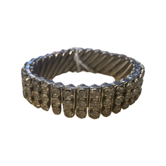 60s rhinestone bracelet - Gem