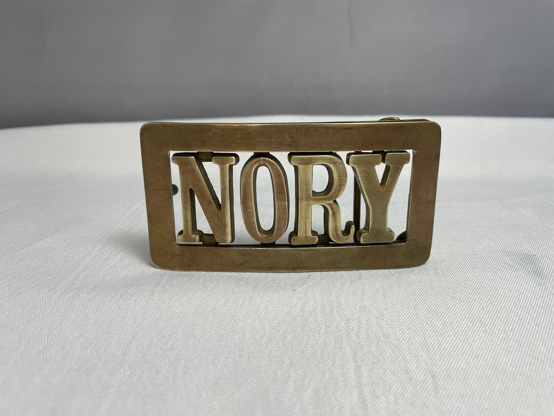 Vintage 1990's Personalized Name 'nory' Belt Buckle, Vintage ...