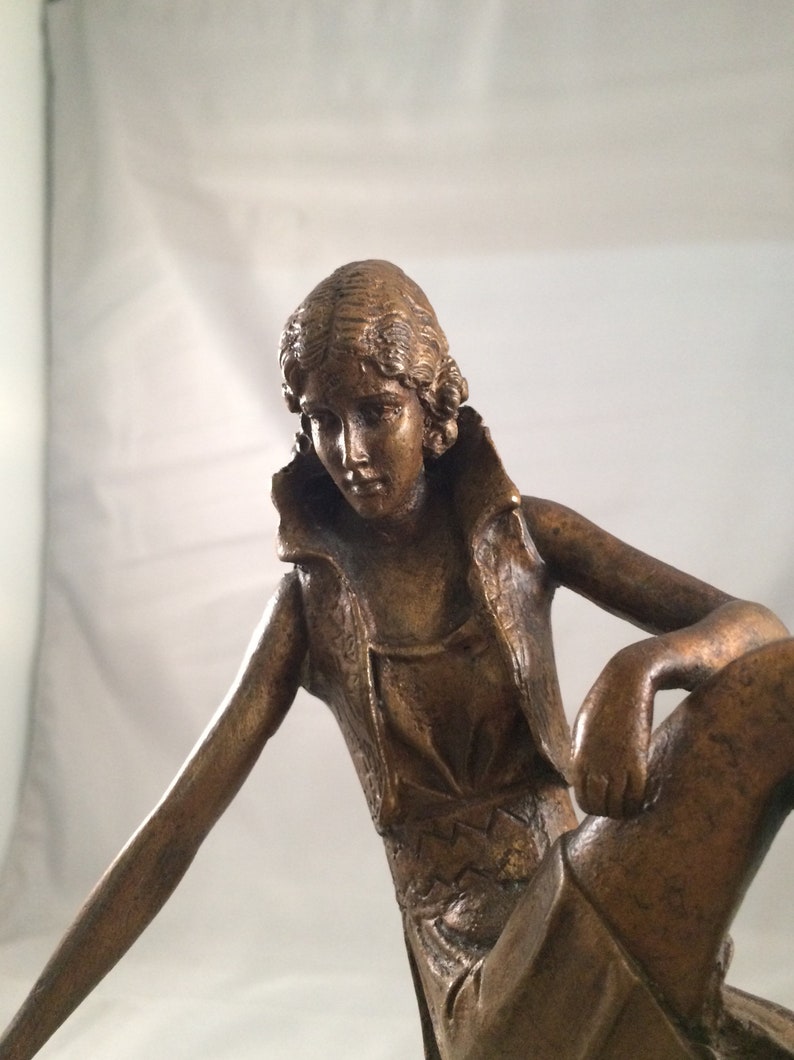 Johann Philipp Ferdinand Preiss GIRL ON A WALL | Etsy