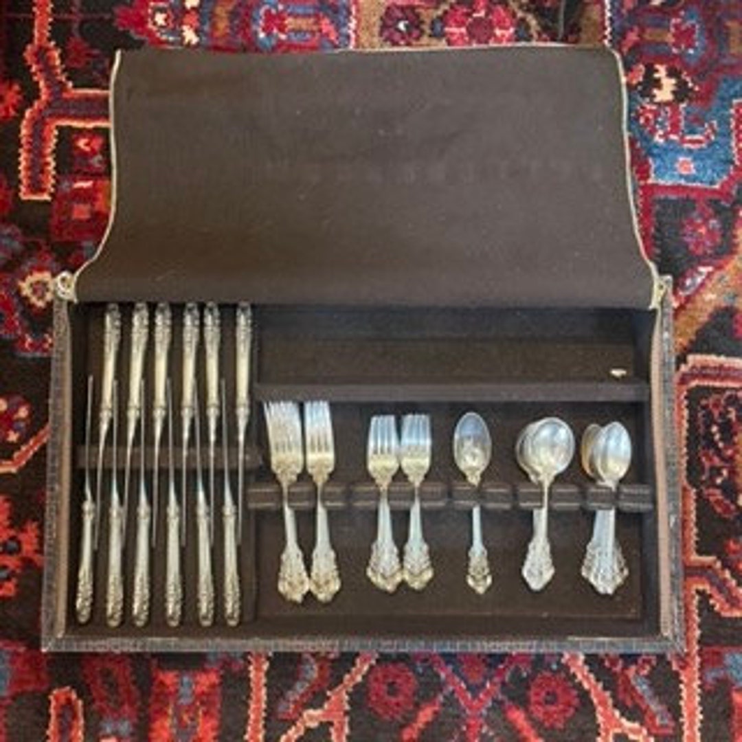 Grand Baroque Sterling Silverware Set, Vintage Flatware Set, Elegant ...