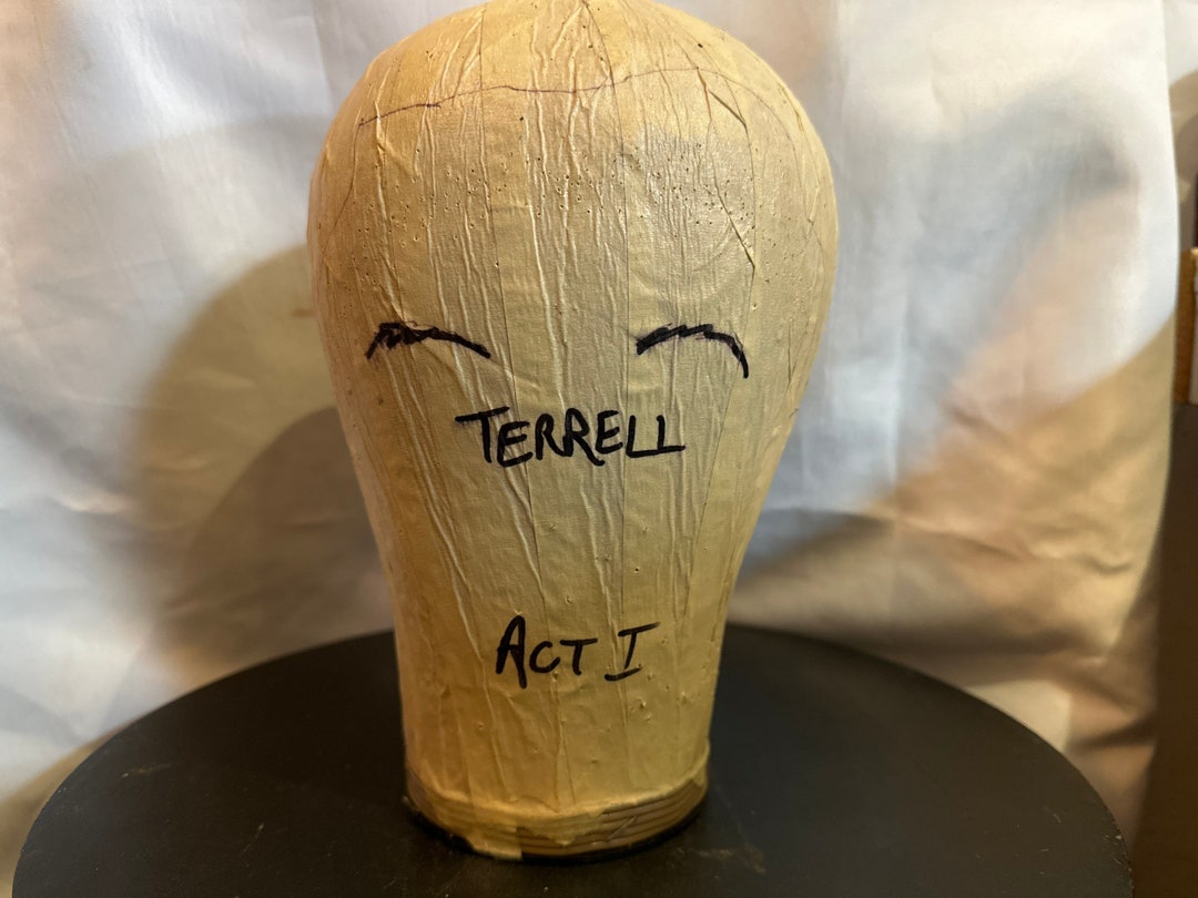 SNL Props Canvas Head Form Millinery Mannequin Head - Etsy