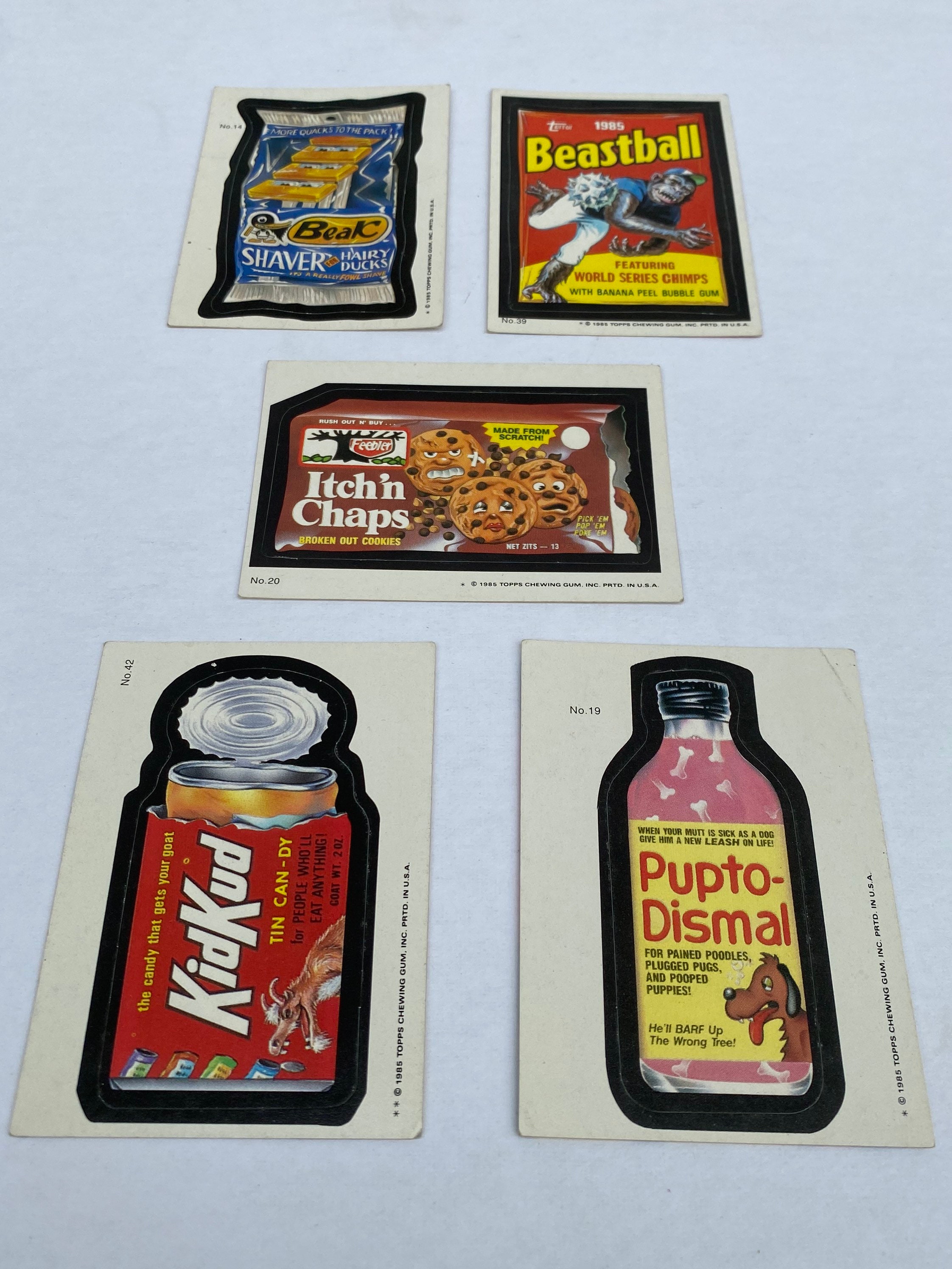 Vintage Collectible Wacky Topps Chewing Gum Stickers Retro | Etsy