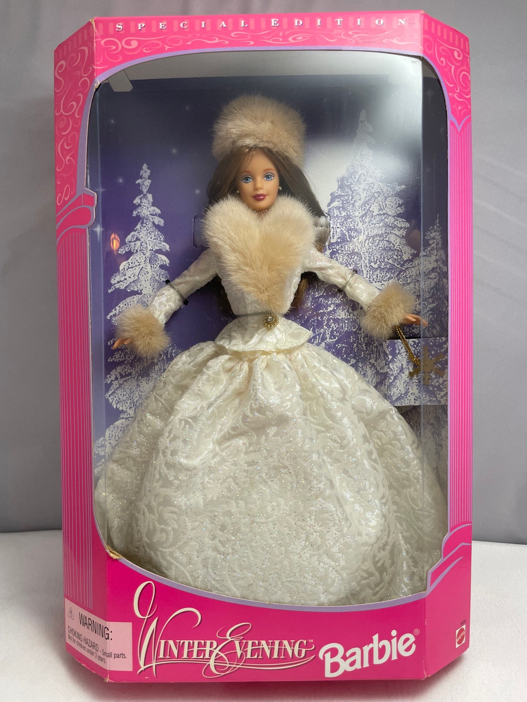 Winter Evening Barbie, 1990's Barbie Collectibles, Mattel Barbie Dolls ...