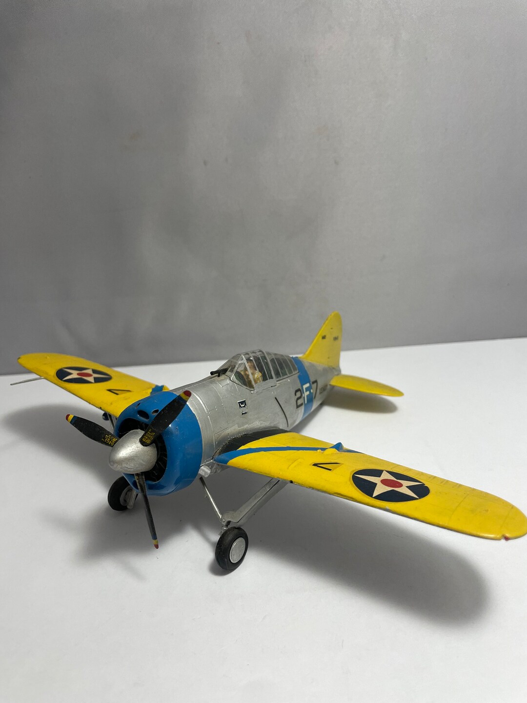 Brewster F2A Buffalo US Navy Fighter Plane, Model Airplane, WWII ...