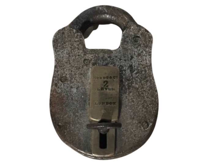 Vintage Hobbs & Co 2 Lever London Lock and Key Home Improvement - Etsy