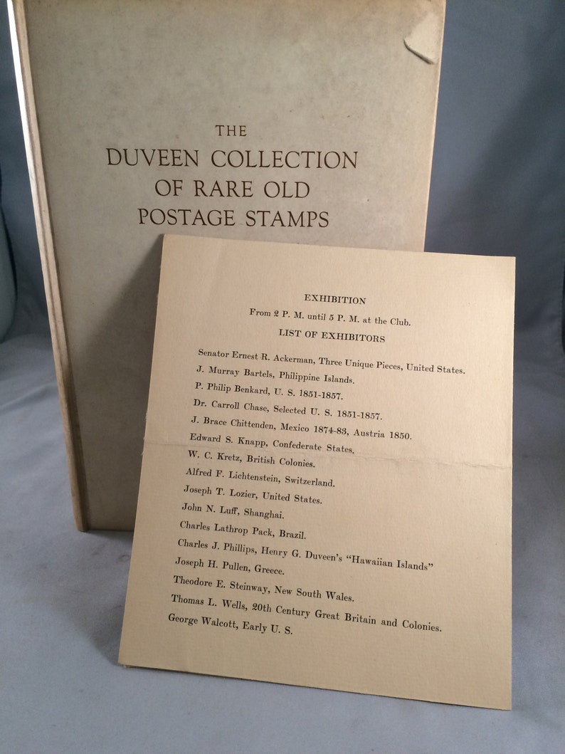 The Duveen Collection of Rare Old Postage Stamps Book - Etsy