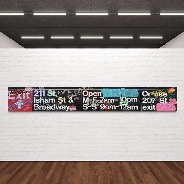 Subway Sign Art - Etsy