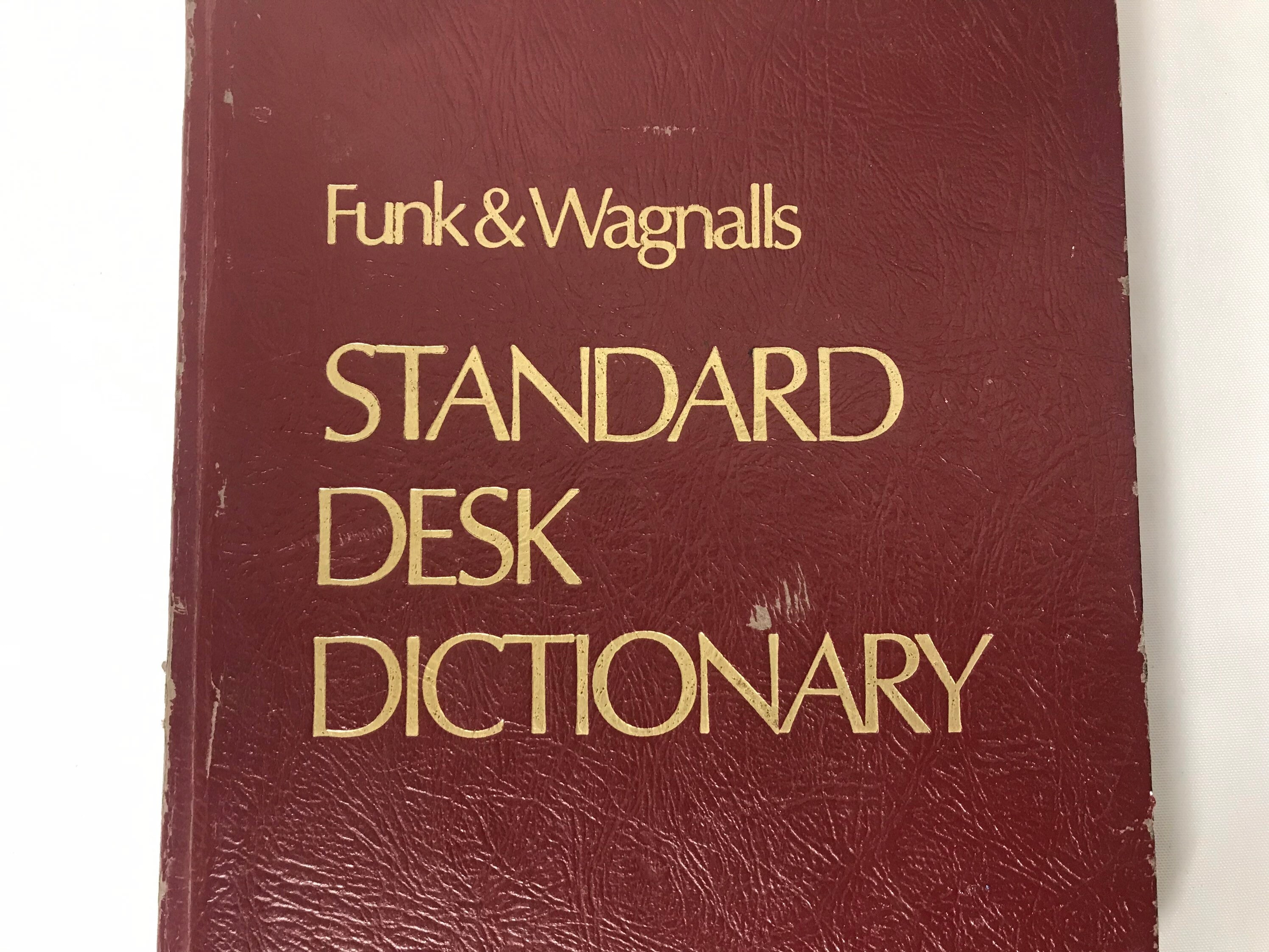 Red Leather Funk & Wagnalls Standard Desk Dictionary Home - Etsy