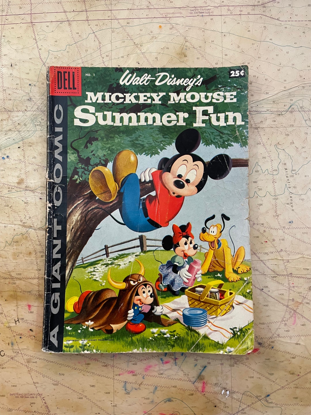 Walt Disney's Mickey Mouse Summer Fun No.1 1958 Issue - Etsy