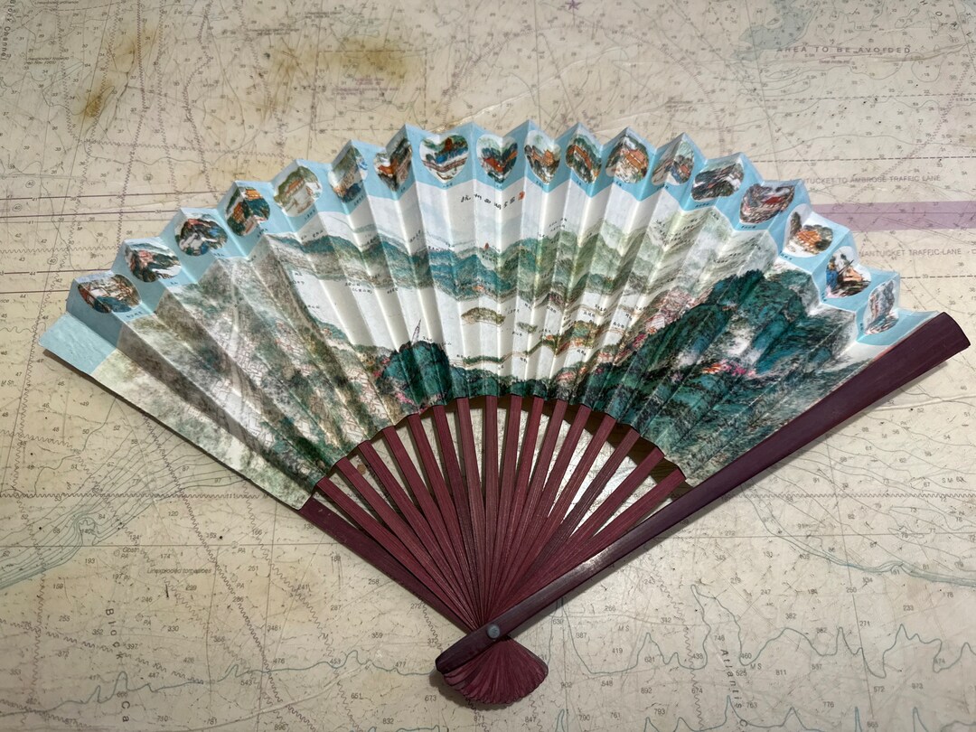 Chinese Hand Held Folding Fan Paper Fan Accessories - Etsy
