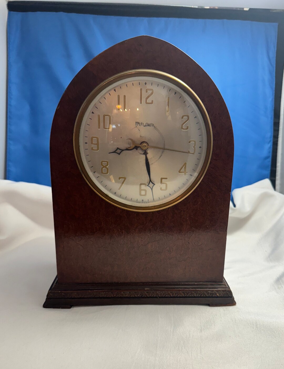 Bulova Mantel Clock, Vintage Style Clock, Classic Desk Clock ...