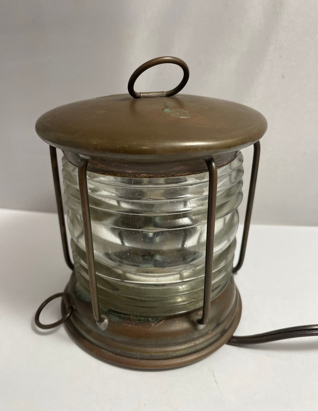 Vintage Brass Perko Ships Light, Wired 110, Maritime Lights, Vintage ...