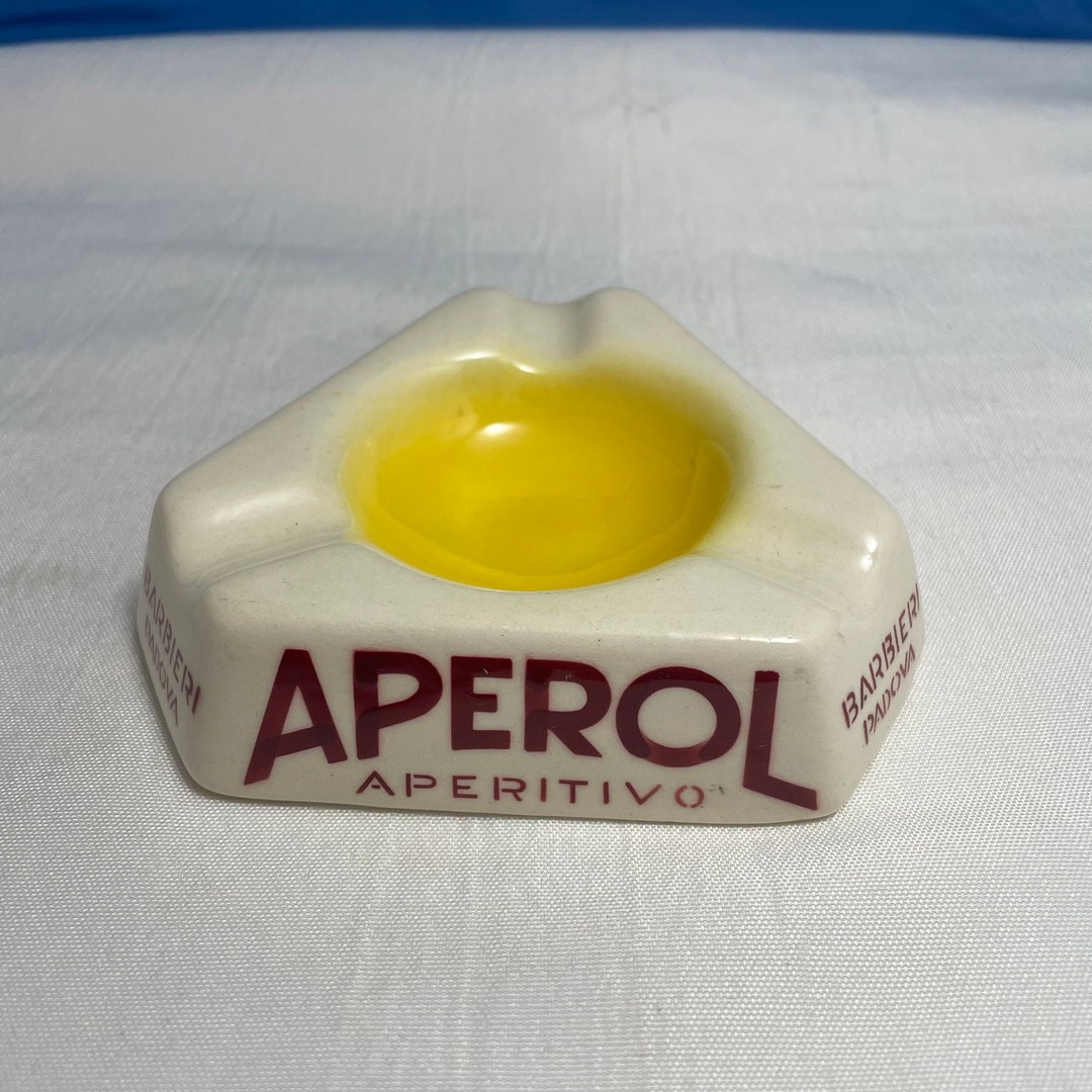 Aperol Apertivo Souvenir Ashtray, Vintage Style Tray, Bar Decor, Italy ...