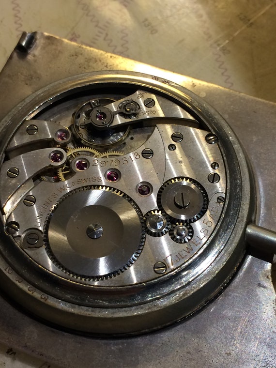 1912 Longines 8-day Silver Travel Clock - Gem