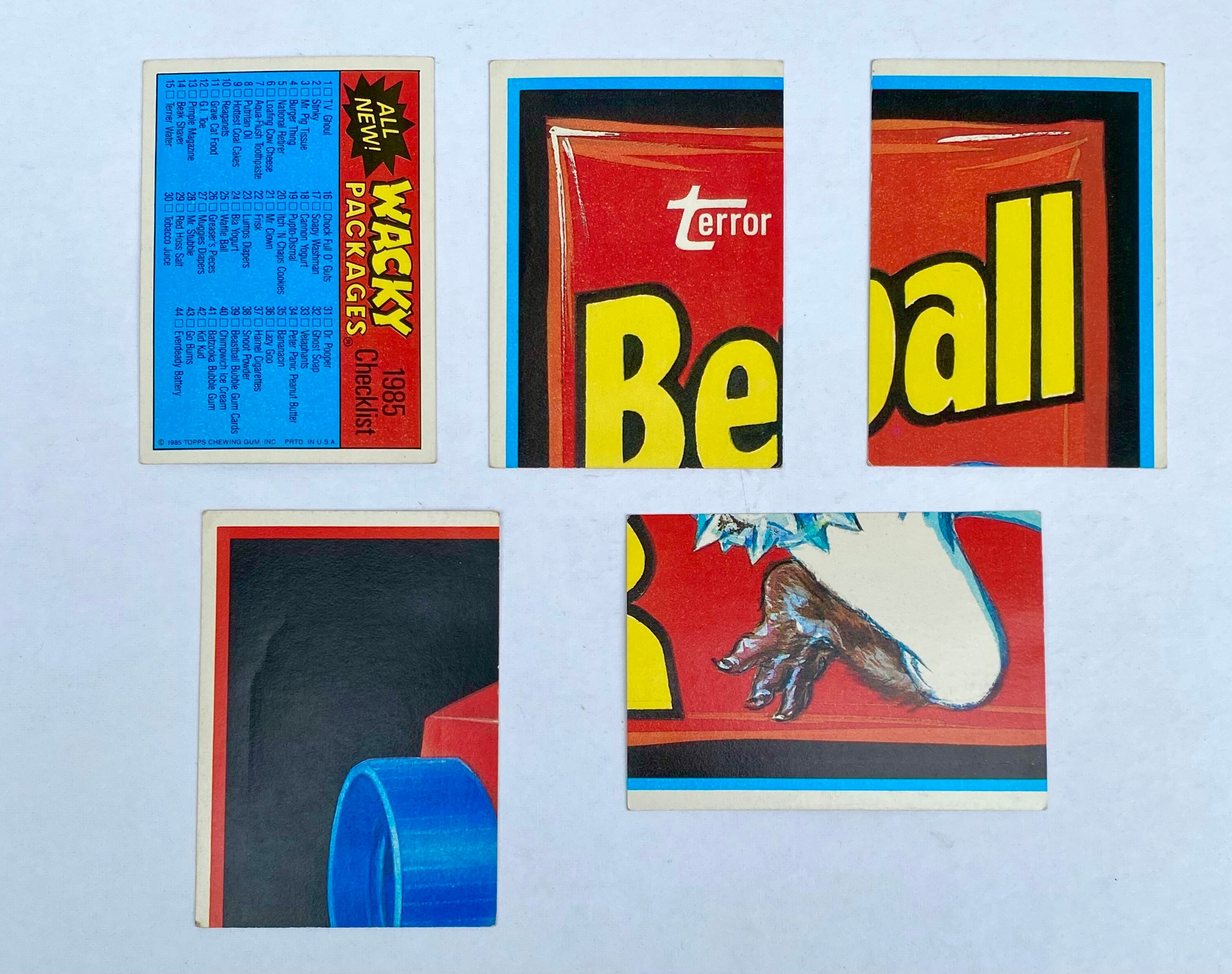 Vintage Collectible Wacky Topps Chewing Gum Stickers Retro | Etsy