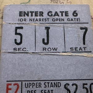 Vintage 1950s Yankees Rain Check Ticket Memorabilia - Etsy