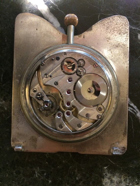 1912 Longines 8-day Silver Travel Clock - Gem