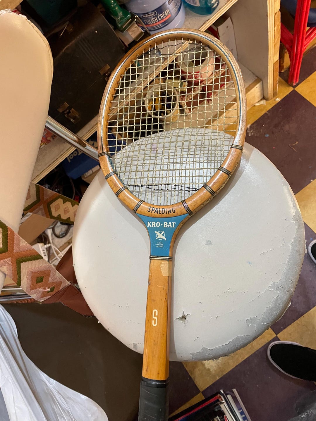 Vintage Official Spalding Wood Raquet. - Etsy
