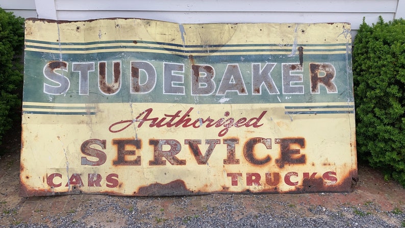 1920s Authentic Studebaker Metal Sign | Etsy