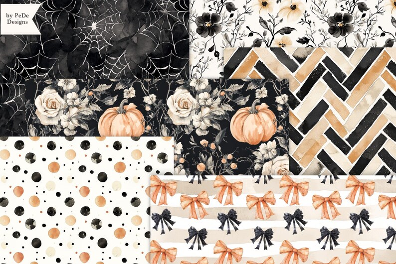 Boo_tiful Tales Digital Papers Set, Halloween Digital Paper Pack ...