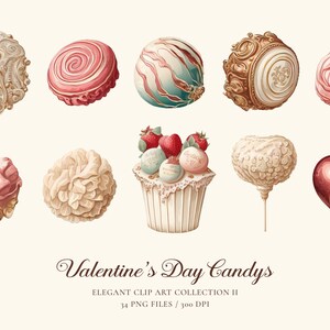 Valentine's Day Candys Clip Art, Cupcake Png, Love Clipart, Sweets ...