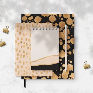 Gold Digital Paper Pack, Elegant Background, Gold Foil Patterns, Brush ...