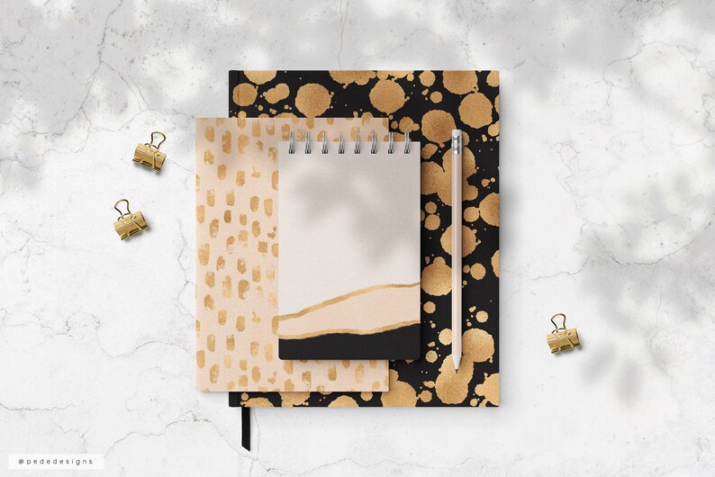 Gold Digital Paper Pack Elegant Background Gold Foil - Etsy