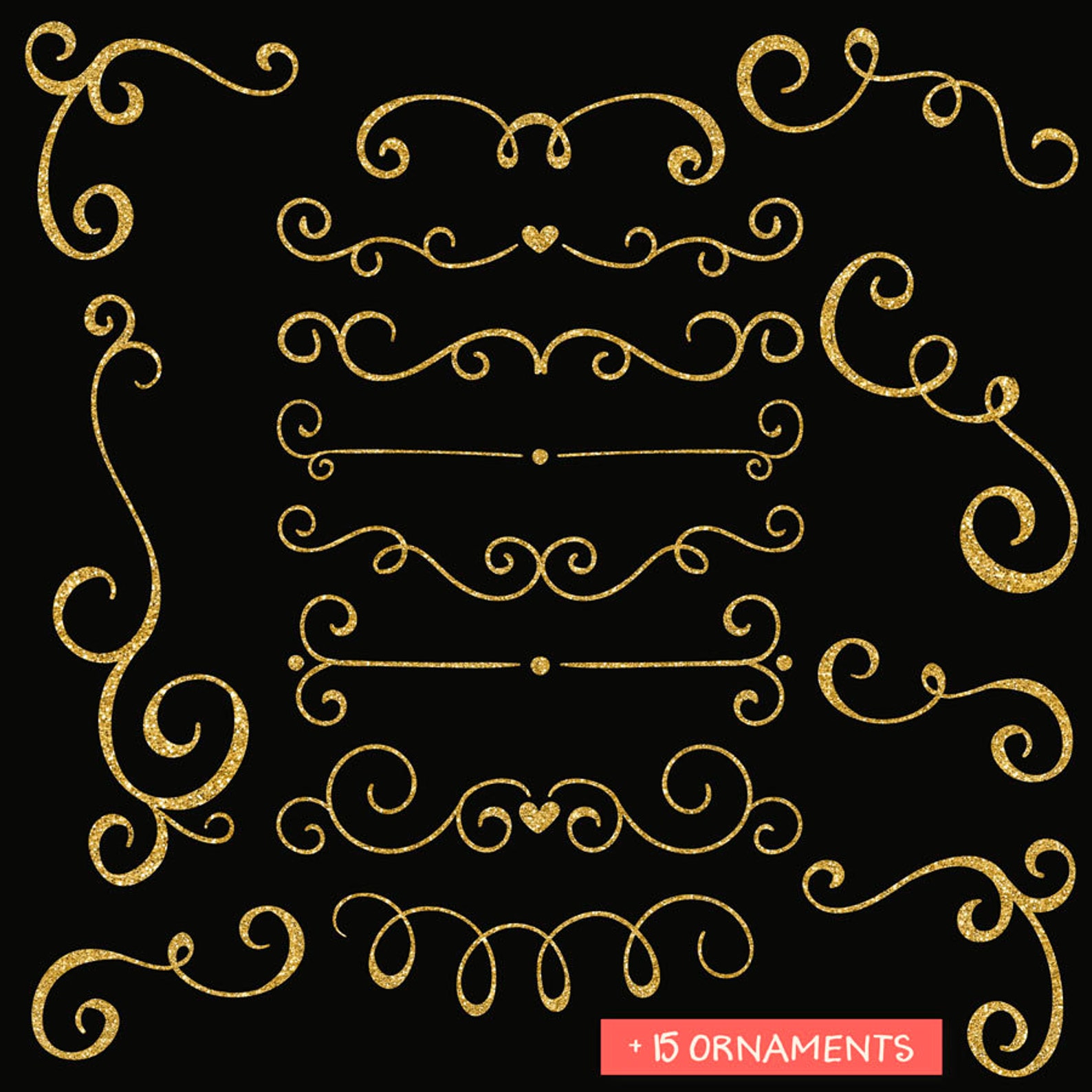 Gold Glitter Alphabet Clipart Golden Digital Letter Sparkles - Etsy