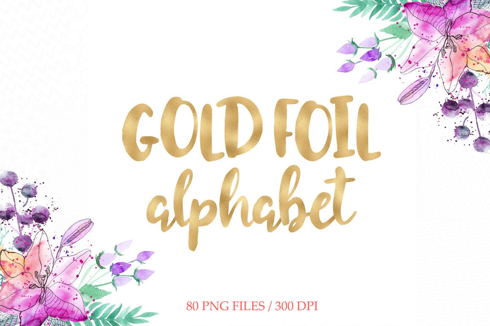 Gold Foil Alphabet Clipart Gold Letters Golden Foil - Etsy