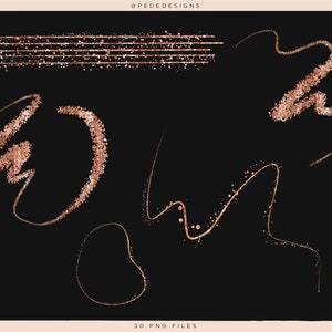 Rose Gold Frames Clip Art, Glitter Geometric, Sparkly Design Elements ...