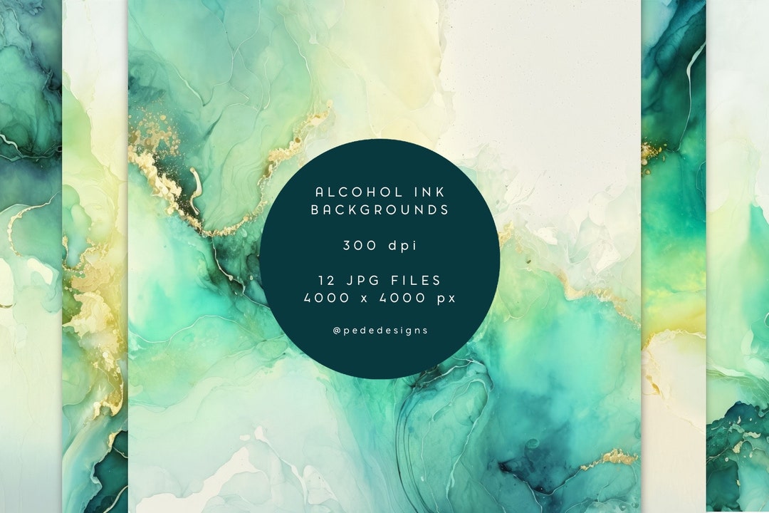 Alcohol Ink Backgrounds, Digital Paper Pack, Delicate Alcohol Ink Art ...