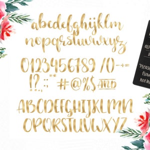 Gold Foil Alphabet Clipart, Gold Digital Letters, Golden Foil Alphabet ...