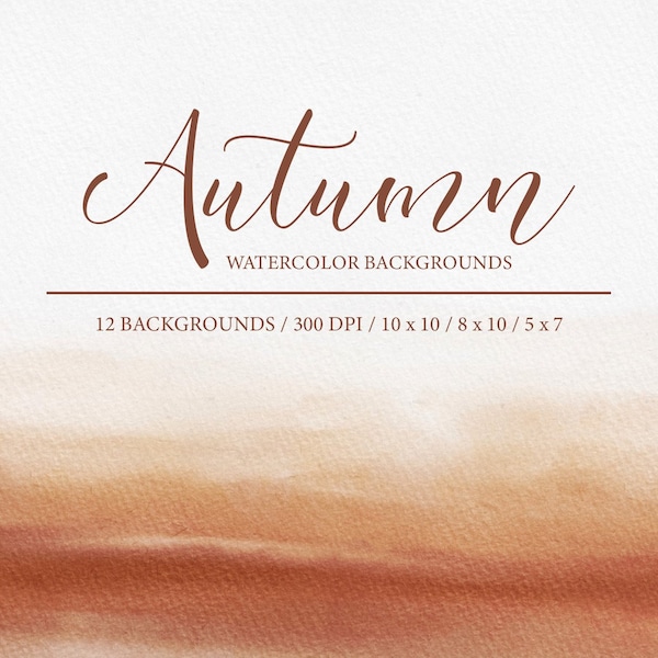 Autumn Watercolor - Etsy