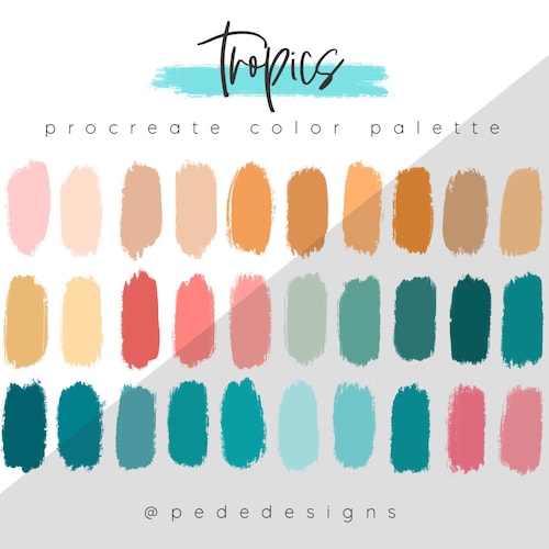 Summer Procreate Art Ipad Illustration Procreate Color Palette