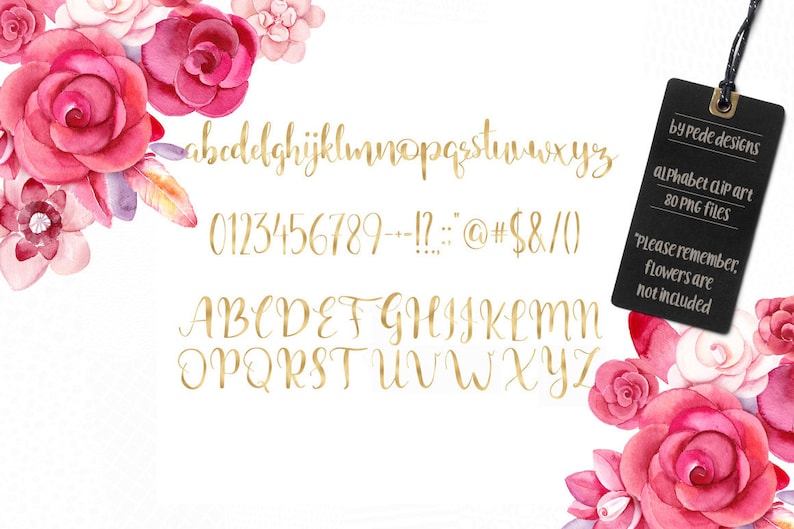 Gold Foil Alphabet Clipart, Gold Foil Digital Alphabet, Foiled Letters ...