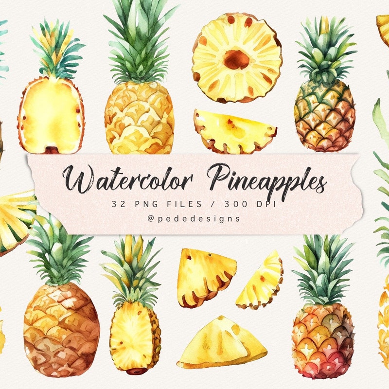 Pineapple Clip Art - Etsy