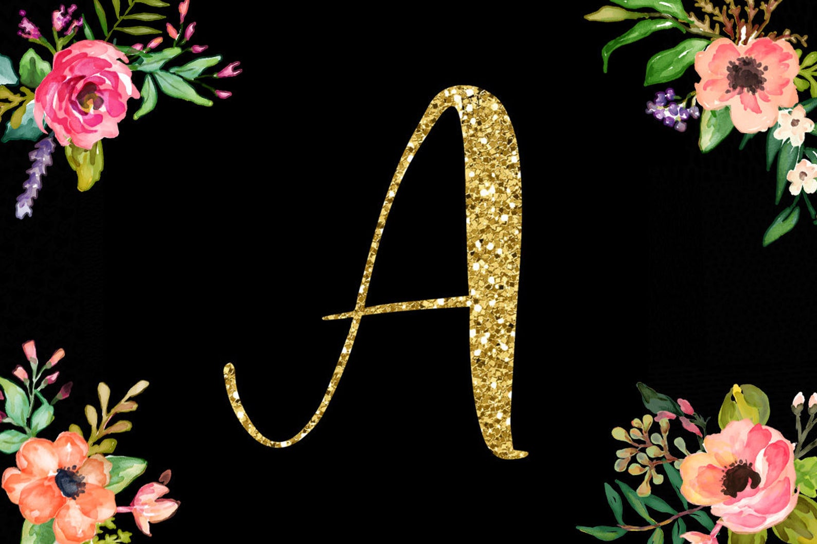 Gold Glitter Alphabet Clipart Gold Digital Alphabet Glitter - Etsy