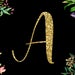 Gold Glitter Alphabet Clipart, Gold Digital Alphabet, Glitter Letters ...