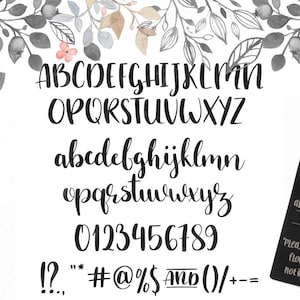 Black Watercolor Alphabet Clipart, Watercolor Numbers, Black Digital ...