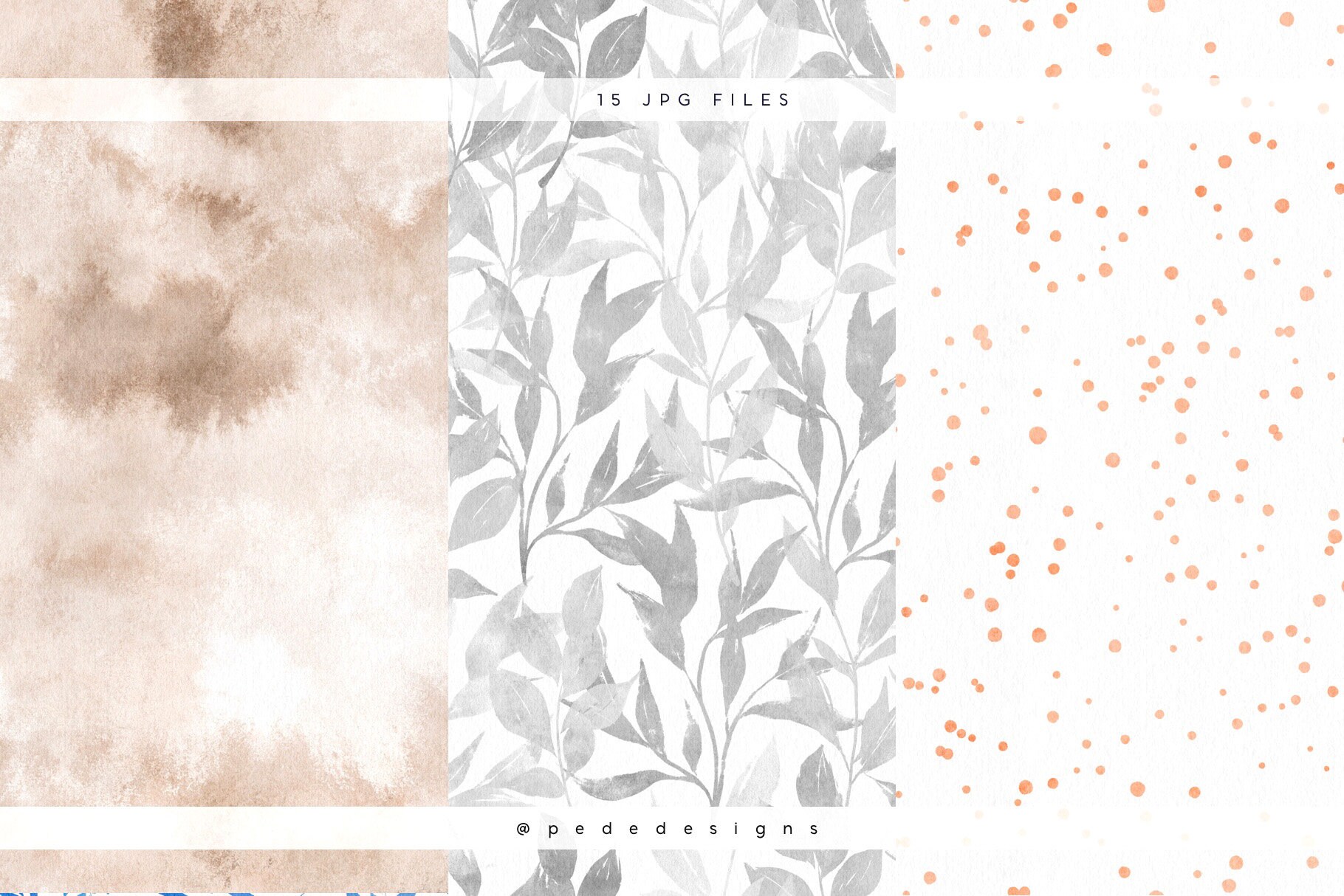 Neutral Watercolor Digital Paper Pack Watercolor Texture - Etsy