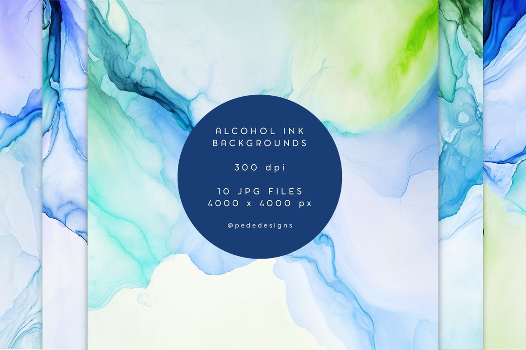 Alcohol Ink Backgrounds, Digital Paper Pack, Delicate Alcohol Ink Art ...