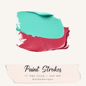 Paint Strokes Clip Art, Brush Stroke Png, Acrylic Paint, Oil Paint ...