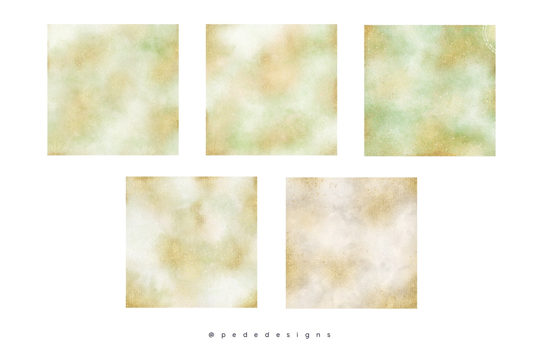 Watercolor Glitter Backgrounds, Gold Glitter, Green Watercolor Digital ...