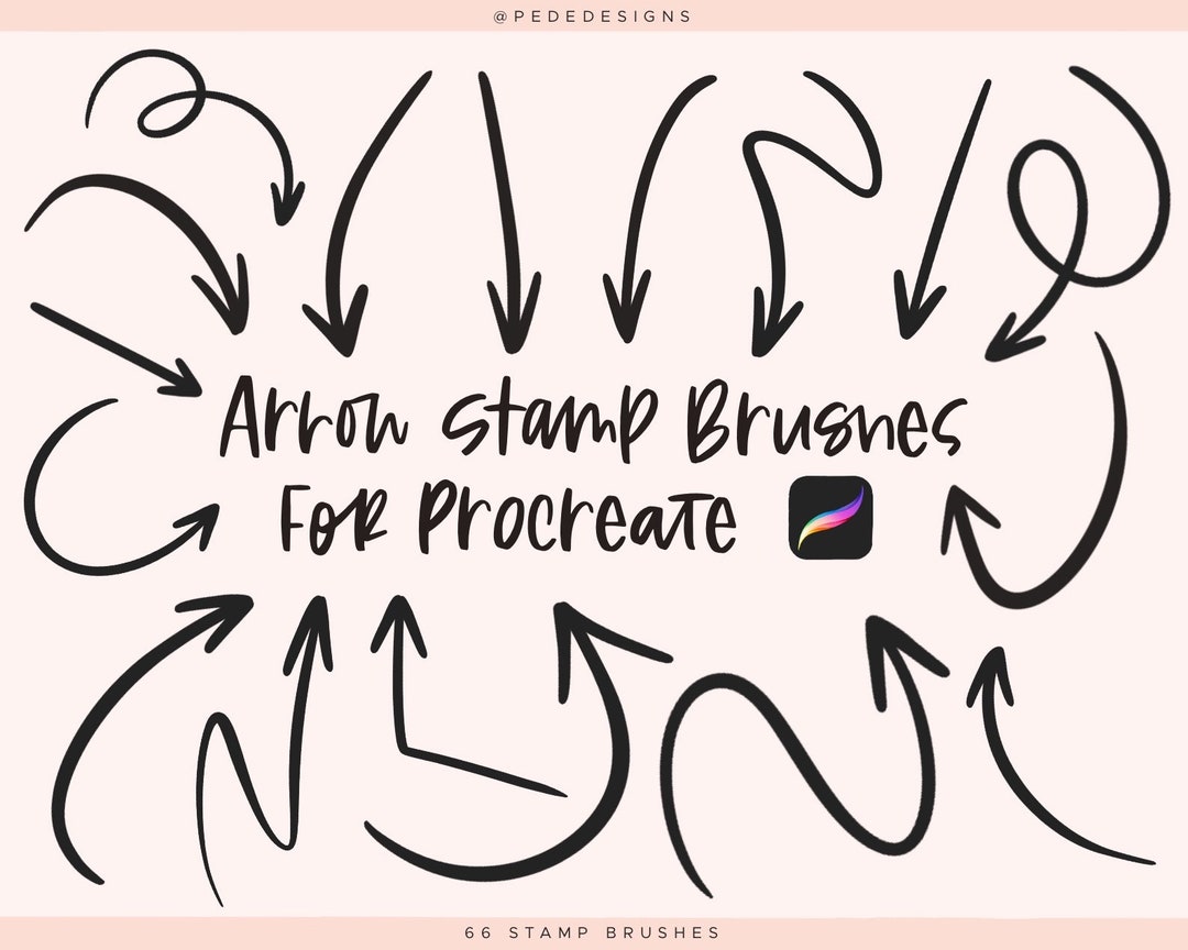Arrow Stamps for Procreate, Arrow Brushes, Shapes Procreate Pack ...