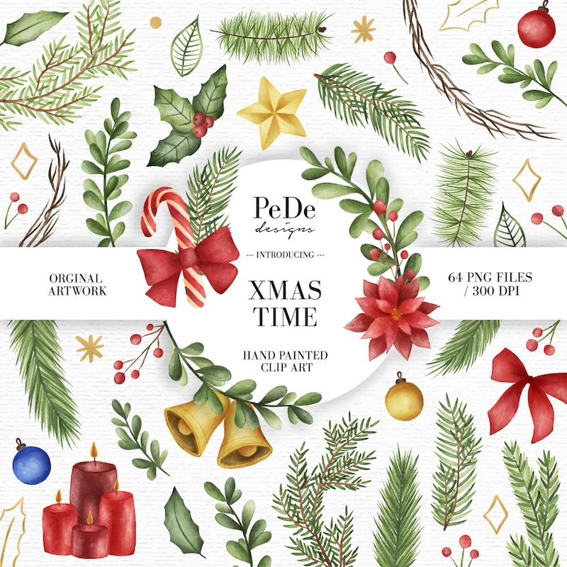 Christmas Clip Art - Etsy