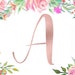 Rose Gold Foil Alphabet Clip Art, Digital Rose Alphabet, Rose Gold Foil ...